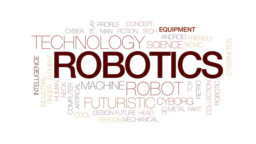 Robotics Animated Word Cloud, Text Video de stock (totalmente libre de ...