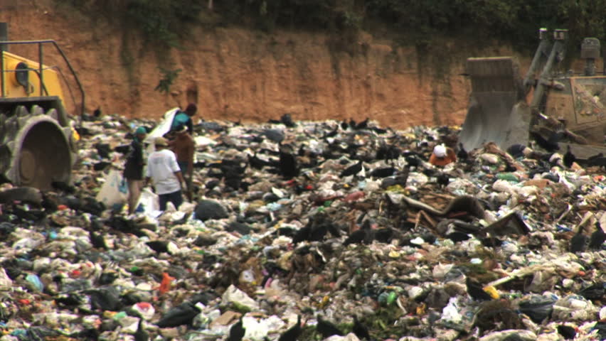 Stock video of poor venezuela's people searching through the | 290938 ...