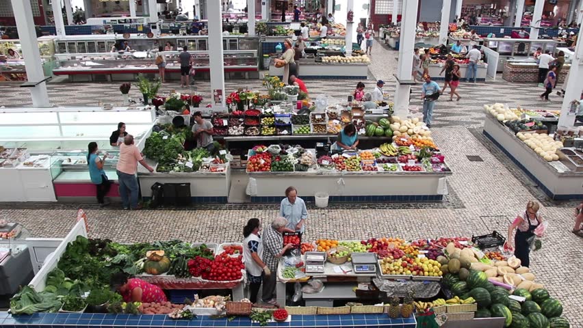 Famous Farmers Market In Portugal, Mercado Do Livramento. SETUBAL ...