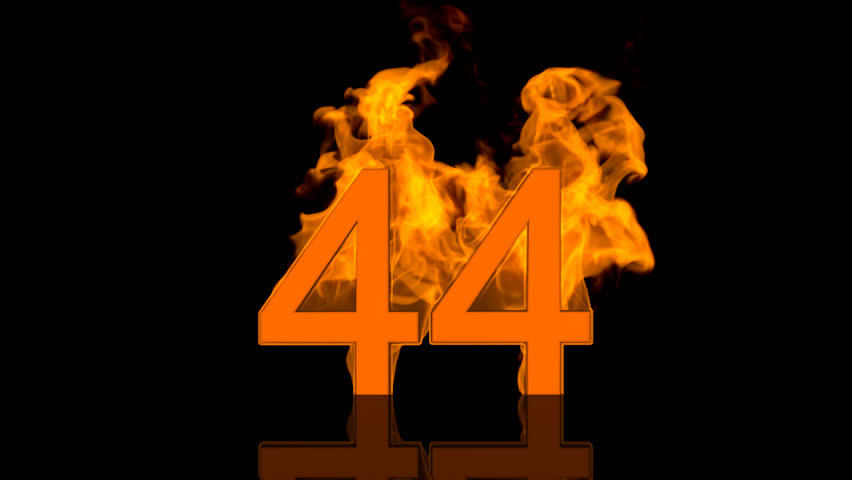 Bright Fiery Orange Number Four - 4 Bright Fiery Orange Number Four - 4 ...