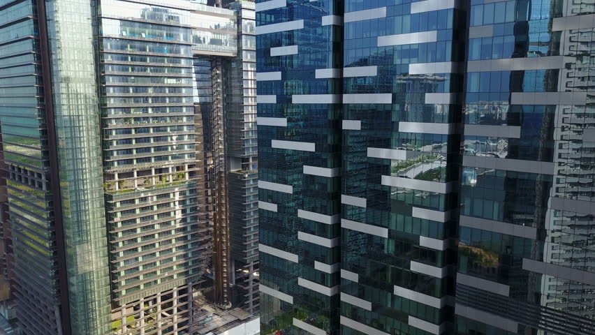 Stock Video Clip of SINGAPORE - MAY 2017: Rising aerial shot | Shutterstock