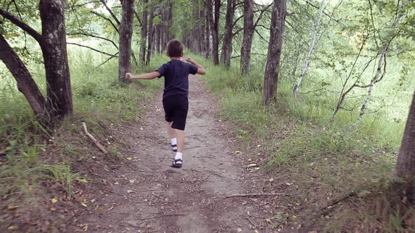 Children Skipping Down A Garden Path Stock Footage Video 15055756 ...