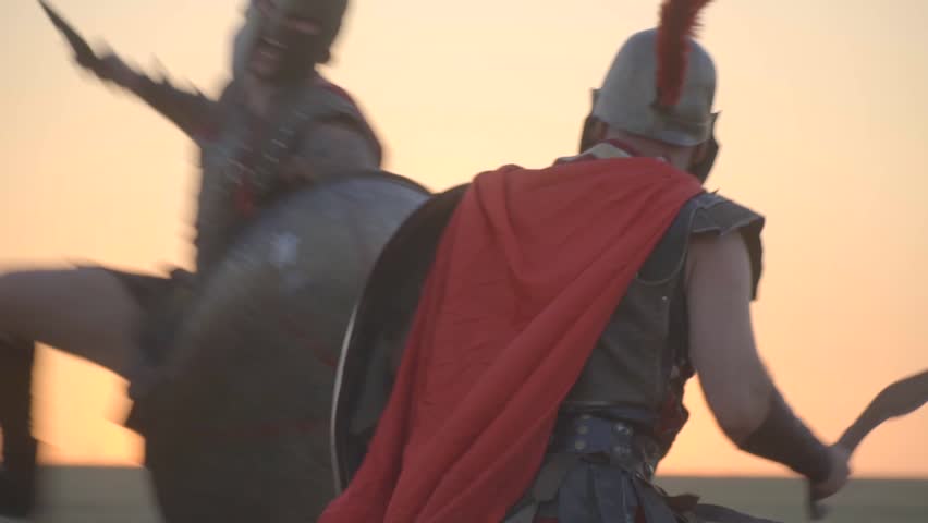 The Tired Gladiator Attacks the Stock Footage Video (100% Royalty-free ...