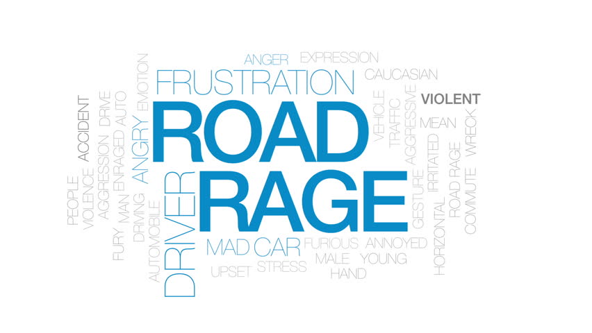Road Rage Animated Word Cloud, Text Design Animation. Stock Footage ...