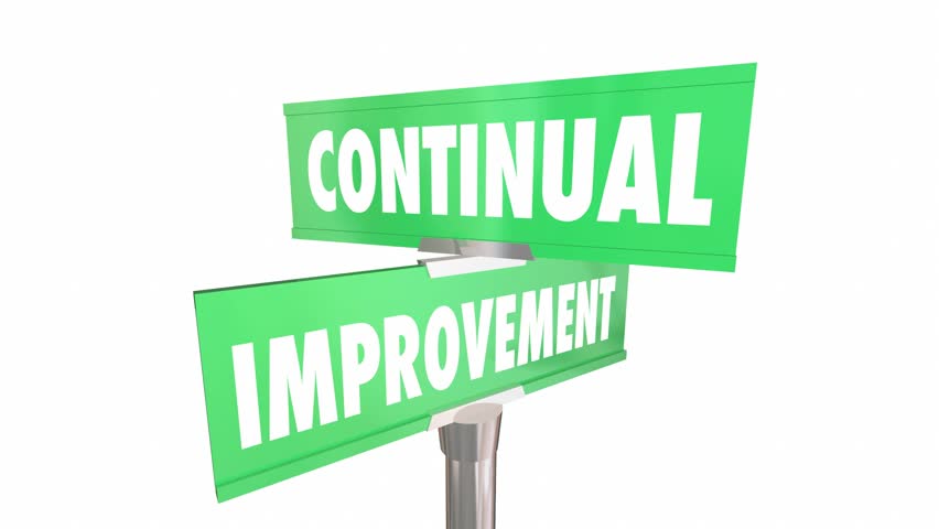 Continual Improvement Road Street Signs Stock Footage Video (100% ...