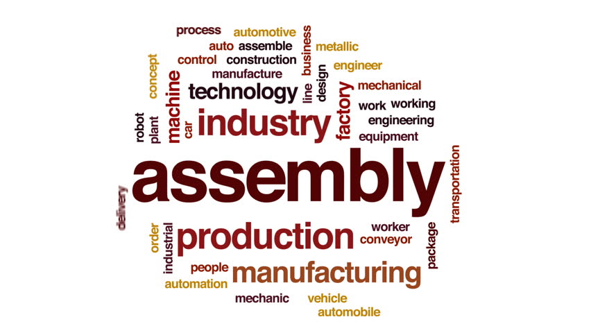 Assembly animated word cloud, text design animation. 스톡 비디오 클립 ...