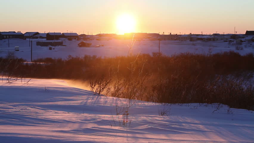 Nome, Alaska, Winter Storm Stock Footage Video (100% Royalty-free ...