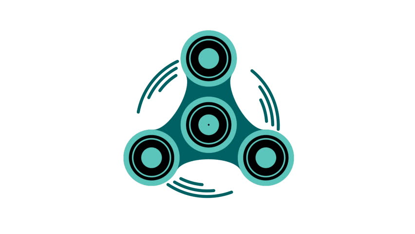 Animation of Rotating Hand Spinner Stock Footage Video (100% Royalty ...