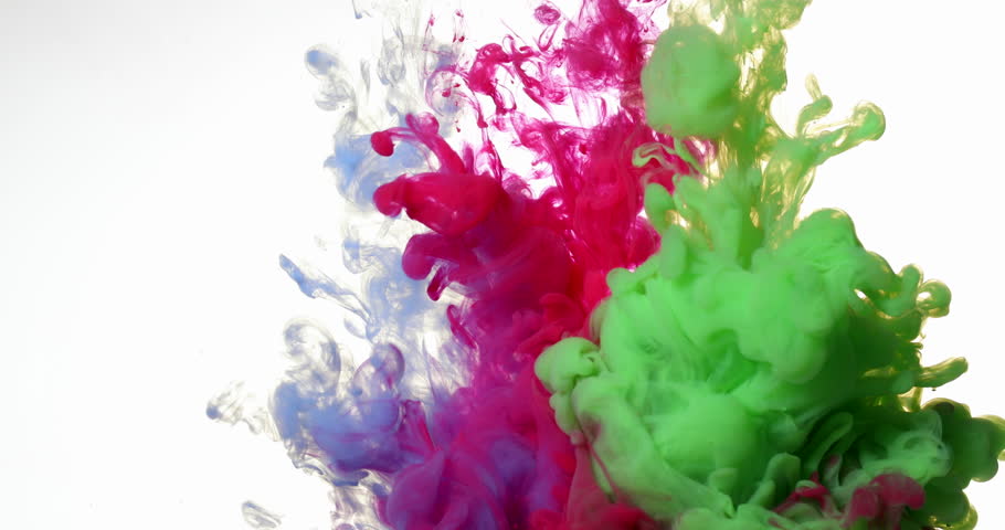 Abstract Ink Color Splash Mix Video de stock (totalmente libre de ...