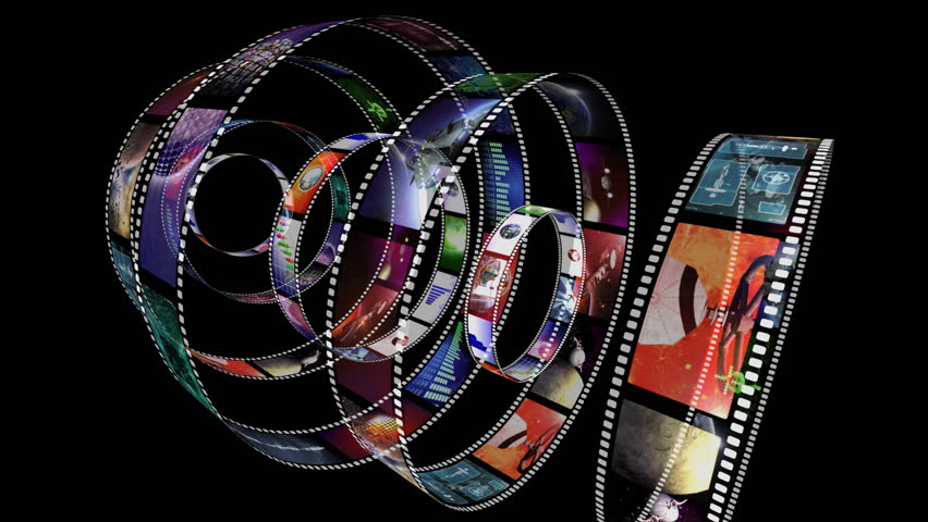 Loop-able Animation Of Rotating Film Reels With A Variety Of Clips ...