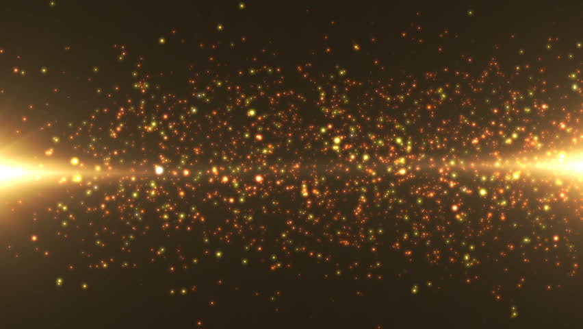 Abstract Bokeh Golden Ember Particles. HD Animation With Abstract ...