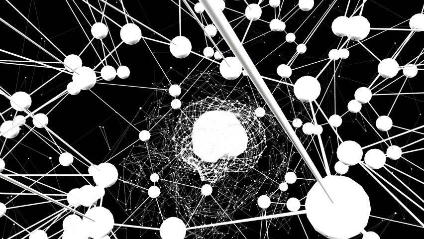 Background Animation Of A Glass, Neuron-like Structure, Representing A ...