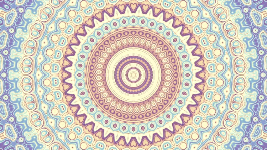 Spinning Mandala Ornament. Seamless Loop Stock Footage Video (100% ...