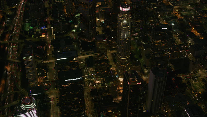 Los Angeles, California Circa-2017, Overhead Stock Footage Video (100% ...