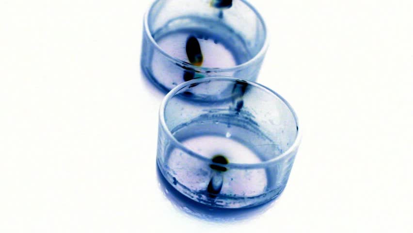 Burning Candles in Glass Container Stock Footage Video (100% Royalty ...