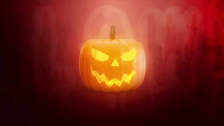 Stock video of halloween pumpkin explosion animated background 3d ...