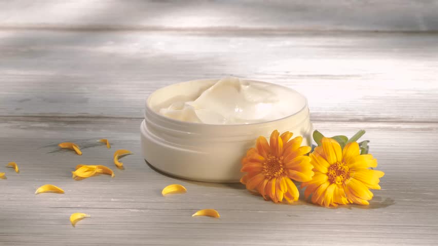 Beautiful Women Applying Marigold Cream Stock Footage Video (100% ...