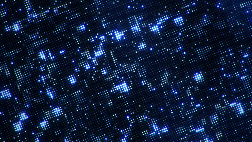 Abstract Technology Background Of Led Screen With Moving Stripes And ...