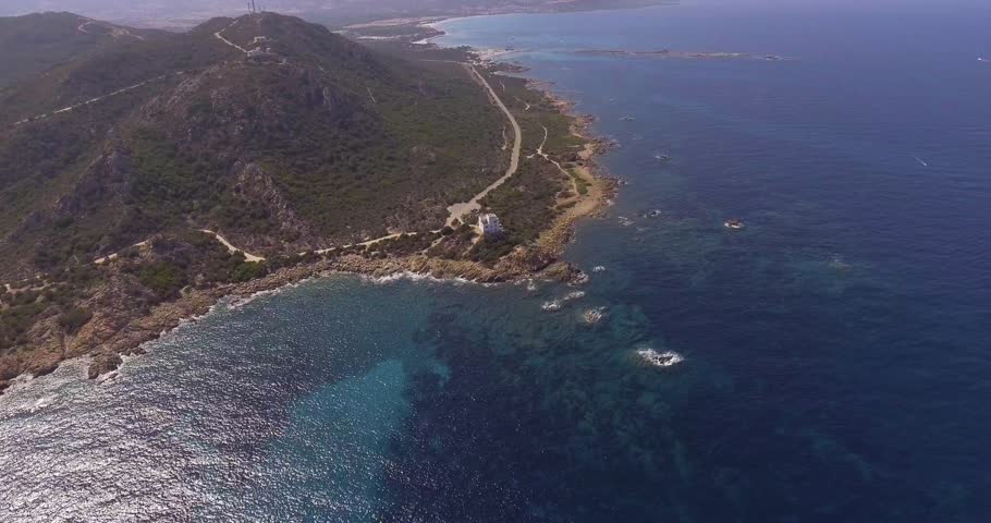 Stock video of aerial, beautiful landscape view on sardinia | 32747248 ...