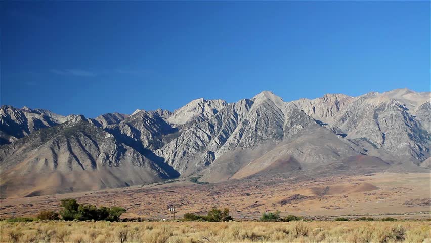 Sierra Nevada Mountains, Mt. Whitney In The Middle, The Highest Summit ...