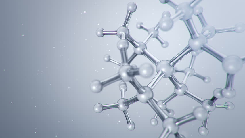 Animation Rotation Of Model Molecule From Glass And Crystal. Animation ...