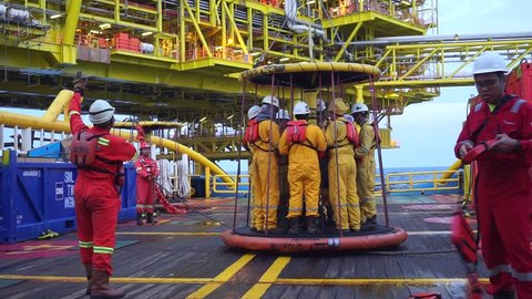 Offshore Oil Rig Worker Stock Video Footage - 4K and HD Video Clips ...