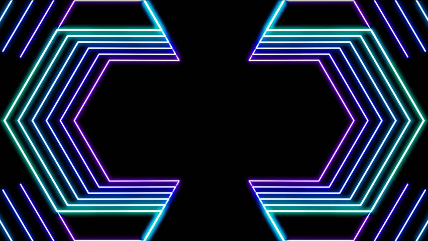 Seamless Looping Motion Graphics Background With Neon Retro Feel Stock ...