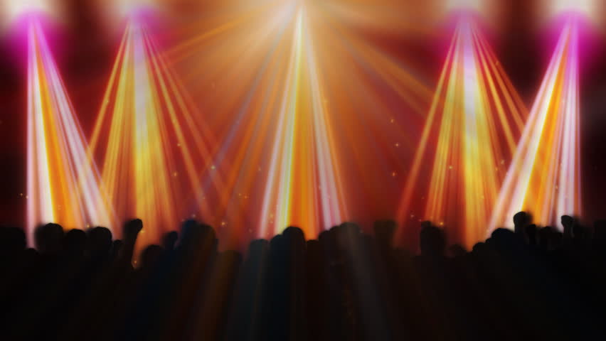 Stock video of disco flashes with concert crowd and | 344818 | Shutterstock