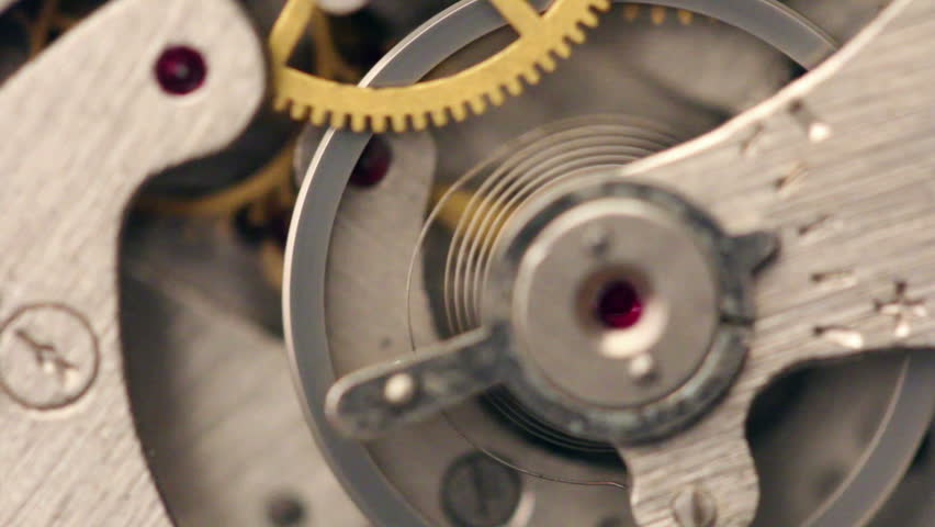 Clock Minute, Second And Hour Hands Moving Fast. Animated Clock In ...