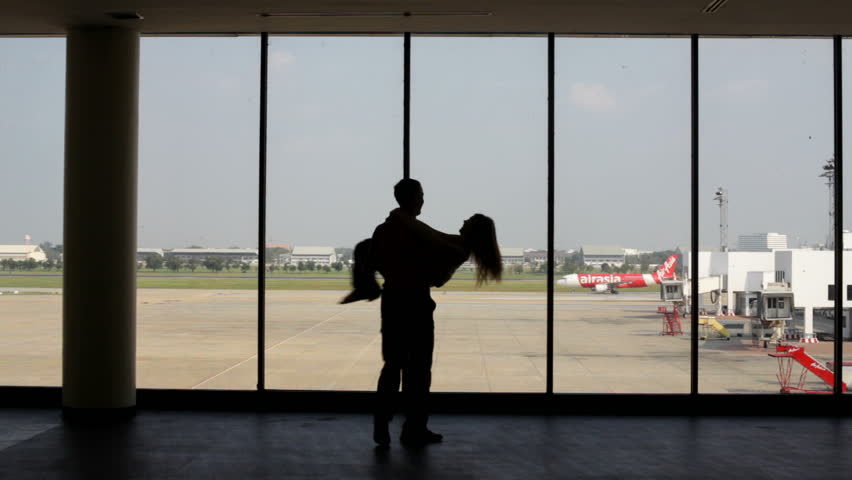 Stock video of silhouette of pair of lovers near | 3742568 | Shutterstock