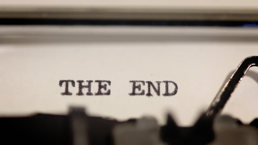 The End: Typed On an Stock Footage Video (100% Royalty-free) 3778238 ...