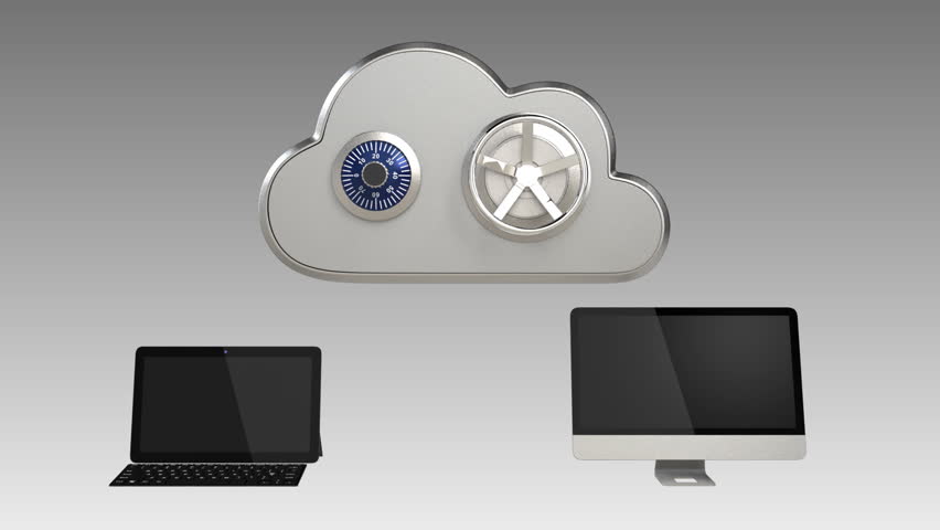 Cloud Computing Security Concept Stock Footage Video 100 Royalty Free 1355