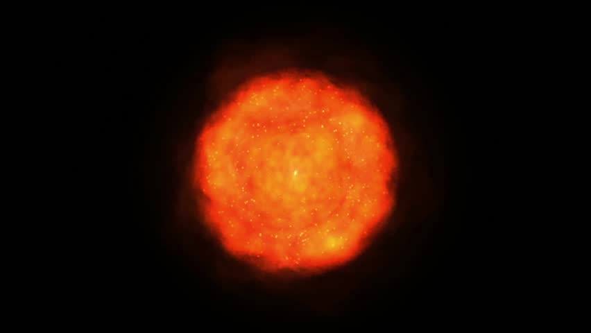 Fireball in Space,power Energy Release,spectacular Stock Footage Video ...