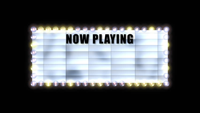 Now Showing Theater Sign