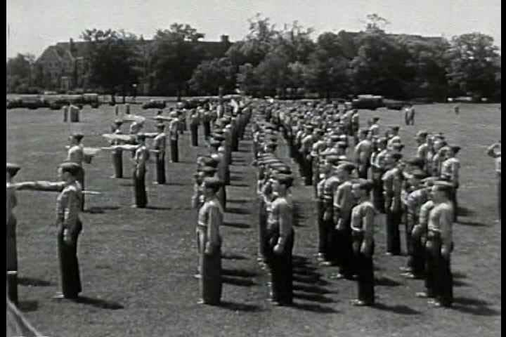 Women's Army Corps Servicewomen March Triumphantly Around A Field At ...