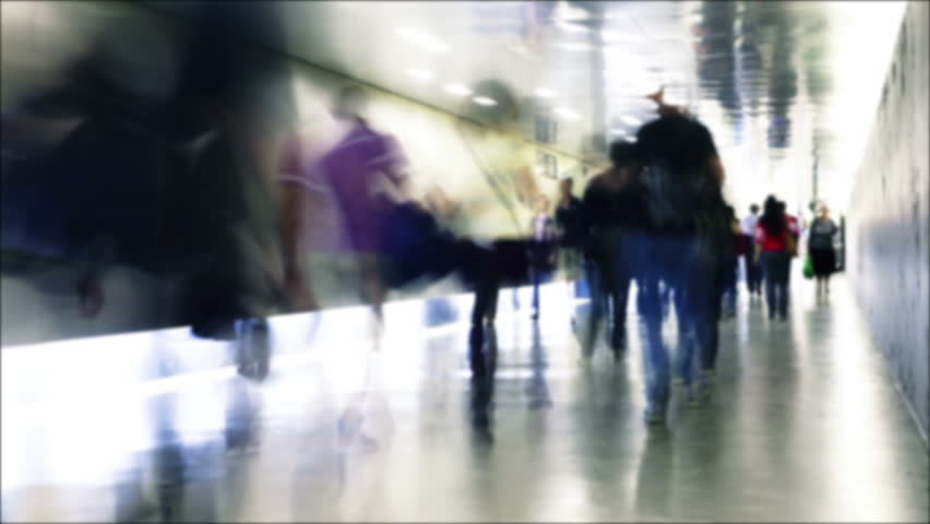 Huge Swarm Of People Passing By, Fast Paced Life Concept Stock Footage ...