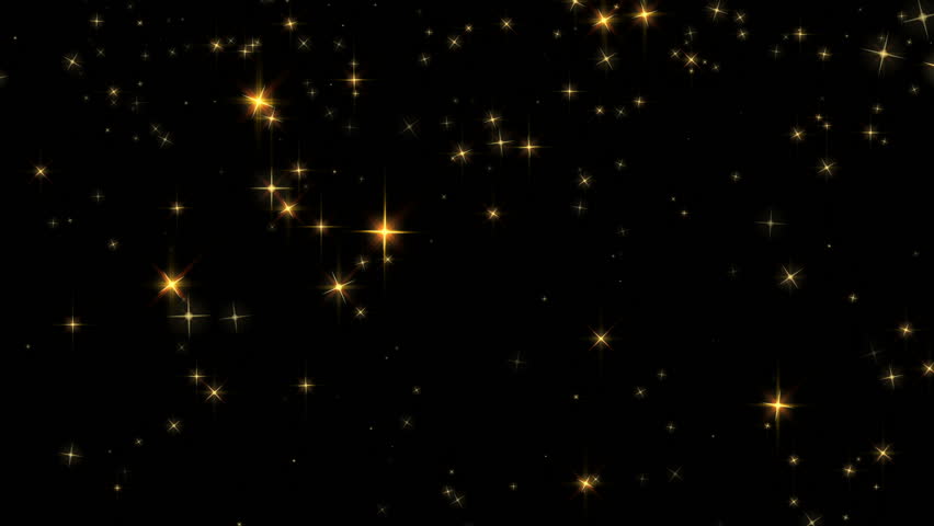 Falling Gold Star Animation Loop Stock Footage Video (100% Royalty-free ...