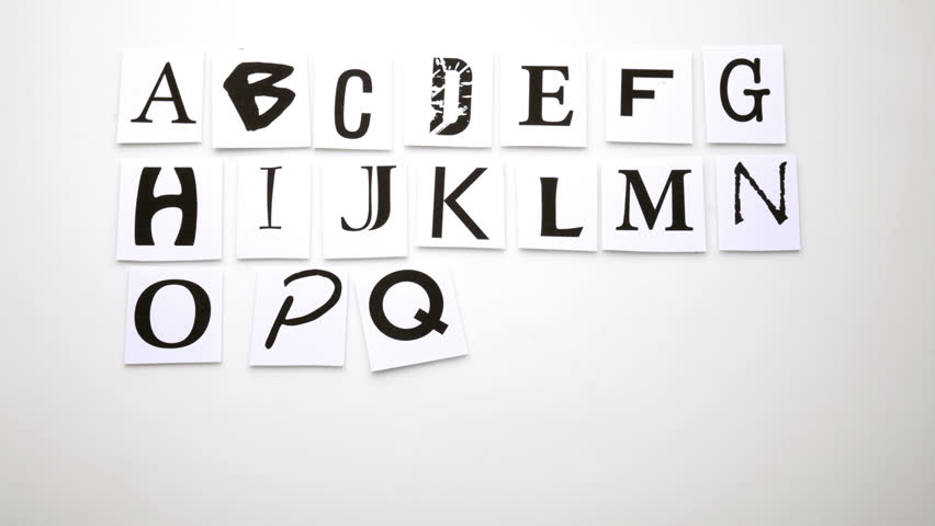 Stop Motion of Alphabet, Letters Stock Footage Video (100% Royalty-free ...
