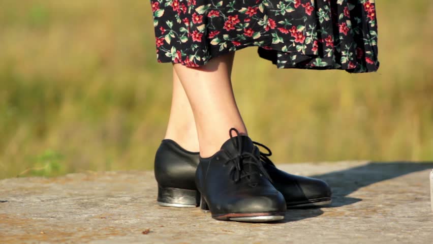 Girl Dancing Tap, Tap- Dancer Stock Footage Video (100% Royalty-free ...