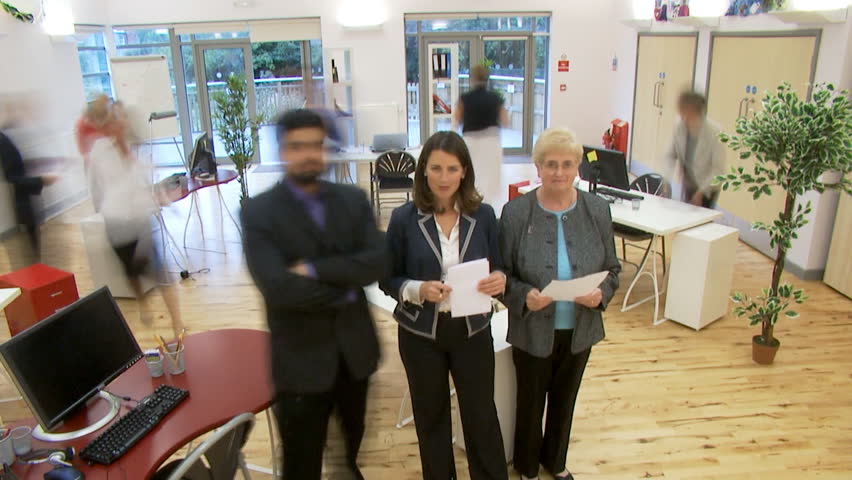 Stock video of busy office staff film with time | 4494338 | Shutterstock