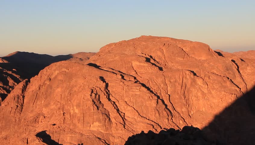 Sunrise.Mount Sinai(Moses Mountain).Mount Sinai,also Known As Mount ...