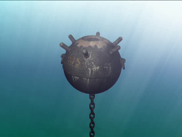 Arkivvideo sea mine in the sea water | 463528 | Shutterstock