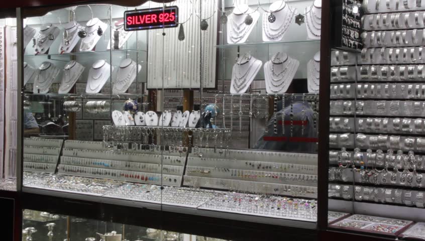 Jewellery Shop with Silver Products Video de stock (totalmente libre de ...