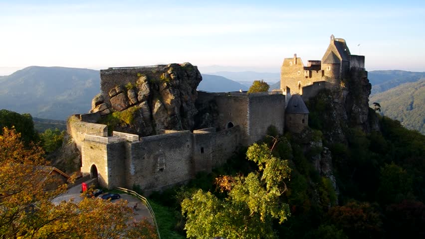 Aggstein Castle Stock Footage Video (100% Royalty-free) 4979048 ...