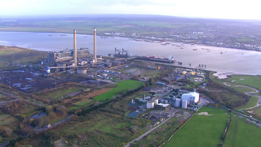 Aerial View of Docks and Stock Footage Video (100% Royalty-free ...