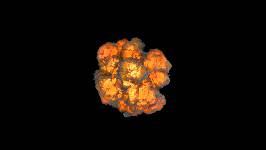 Explosion Zero-g Blast Vfx Element Stock Footage Video (100% Royalty ...
