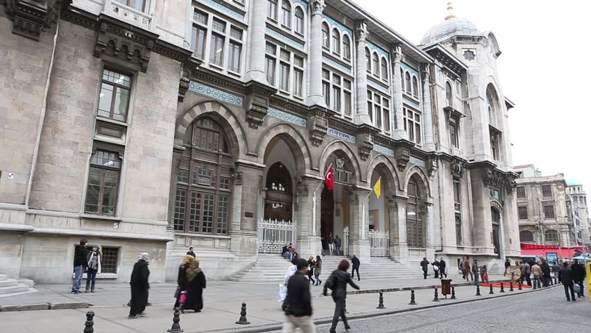 ISTANBUL, TURKEY - JANUARY 01: Historical Big Post Office (PTT ...