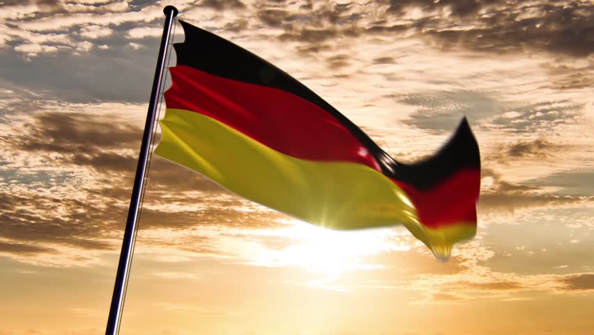 Germany Flag, HQ Animated On An Epic Background, Neutral Stock Footage ...