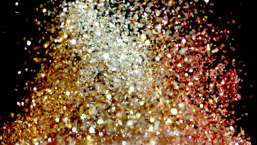 Glitter Exploding Into a Rainbow Stock Footage Video (100% Royalty-free ...