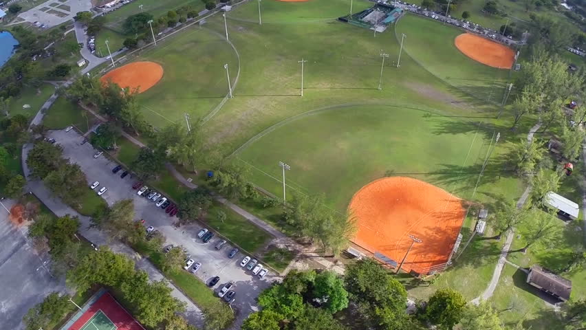 Aerial Video of Baseball Fields Stock Footage Video (100% Royalty-free ...